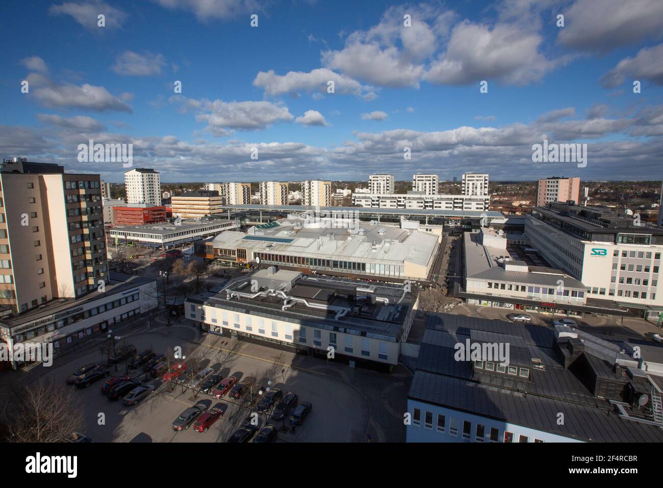 View of Vällingby center Stock Photo - Alamy