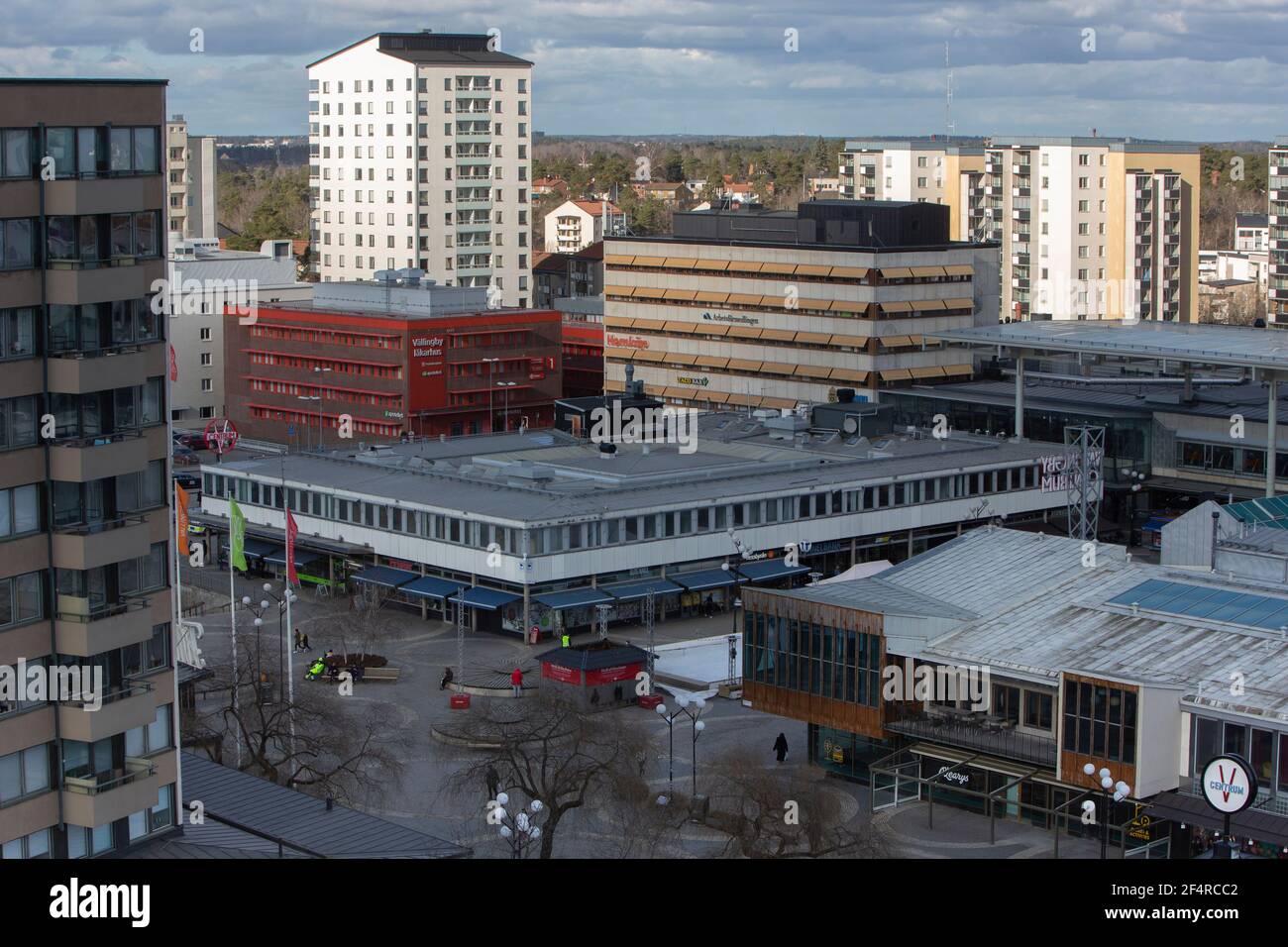 View of Vällingby center Stock Photo - Alamy