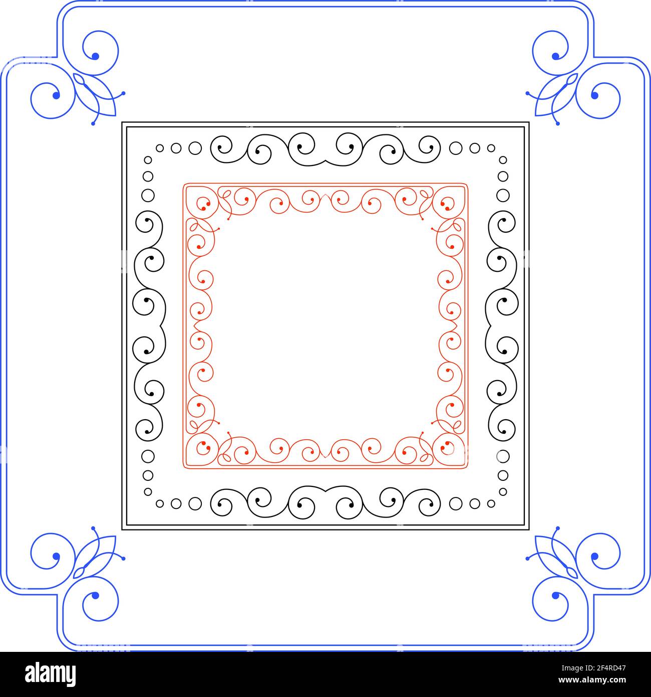 Frame Border Design Vector Illustration Stock Vector Image & Art - Alamy