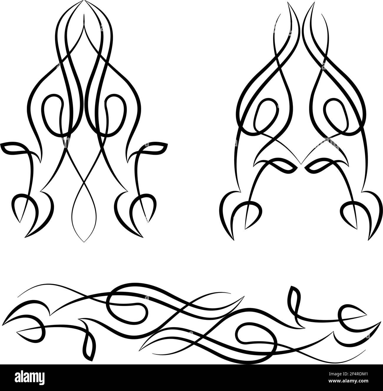 Pinstripe Design Vinyl Ready Vector Illustration Stock Vector Image ...