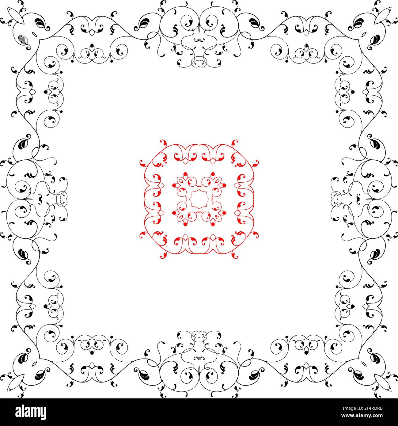 Frame Border Design Vector Illustration Stock Vector Image & Art - Alamy