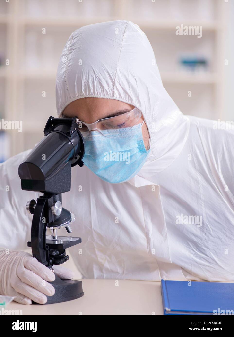 Forensics science mask technology police microscope hi-res stock ...