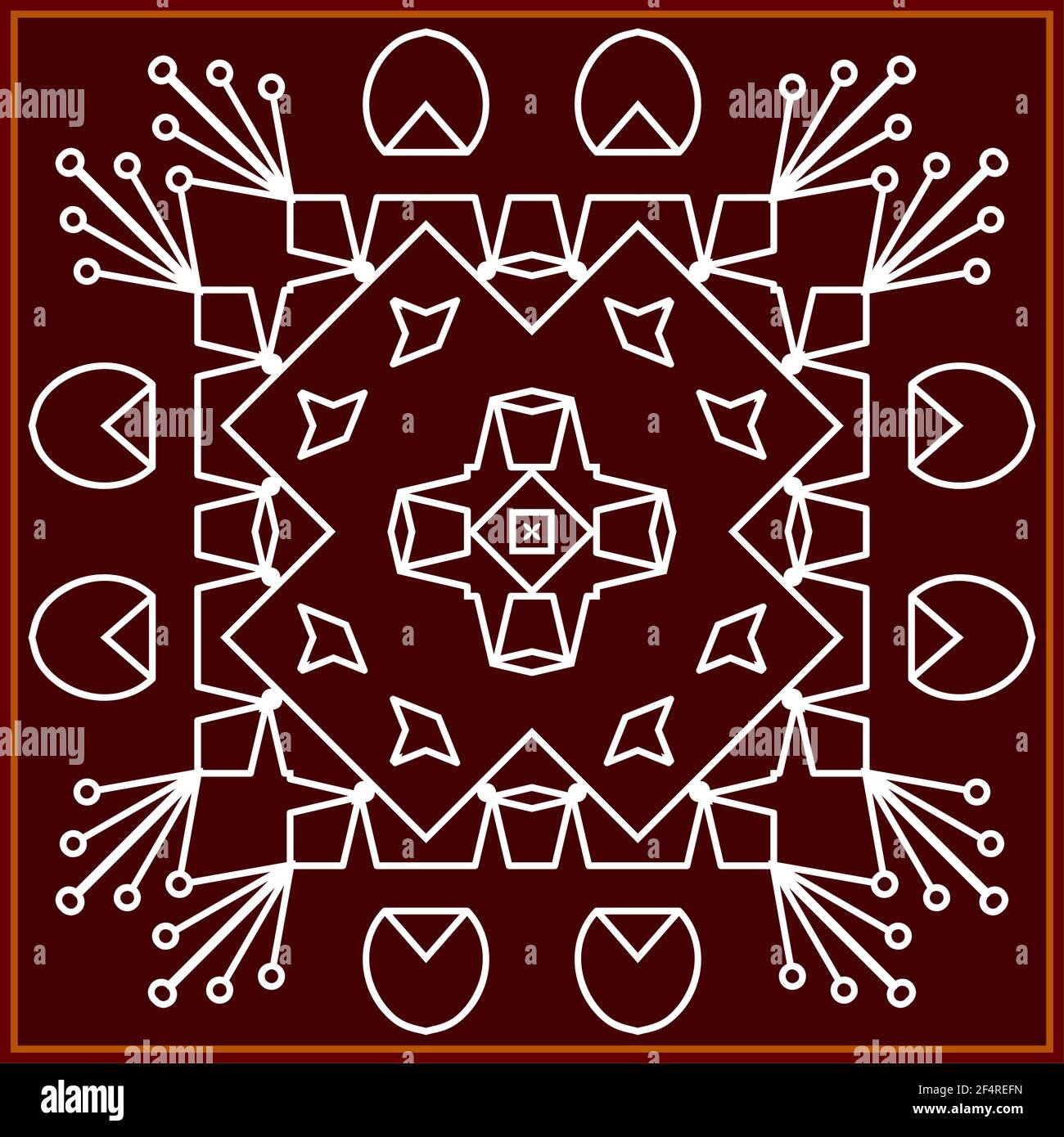 Folk, Tribal Design, Motif, Wall Painting Vector Art Stock Vector Image ...