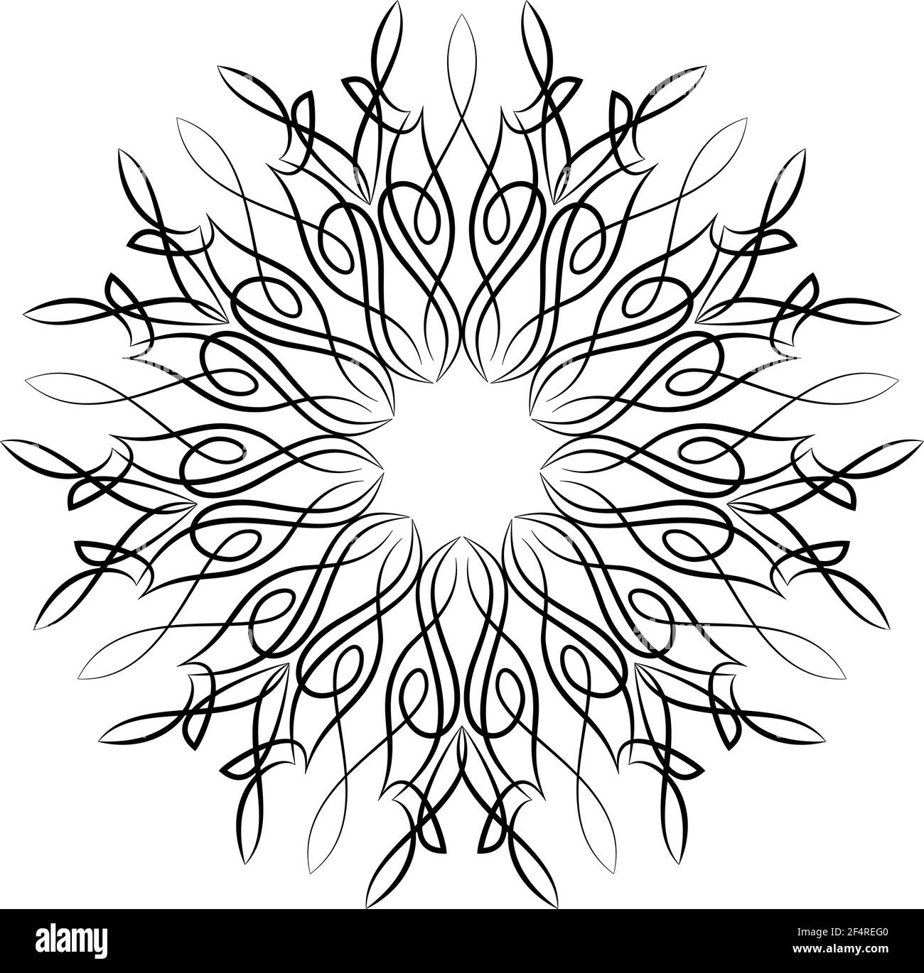 Pinstripe Design Circular Vinyl Ready Vector Illustration Stock Vector ...