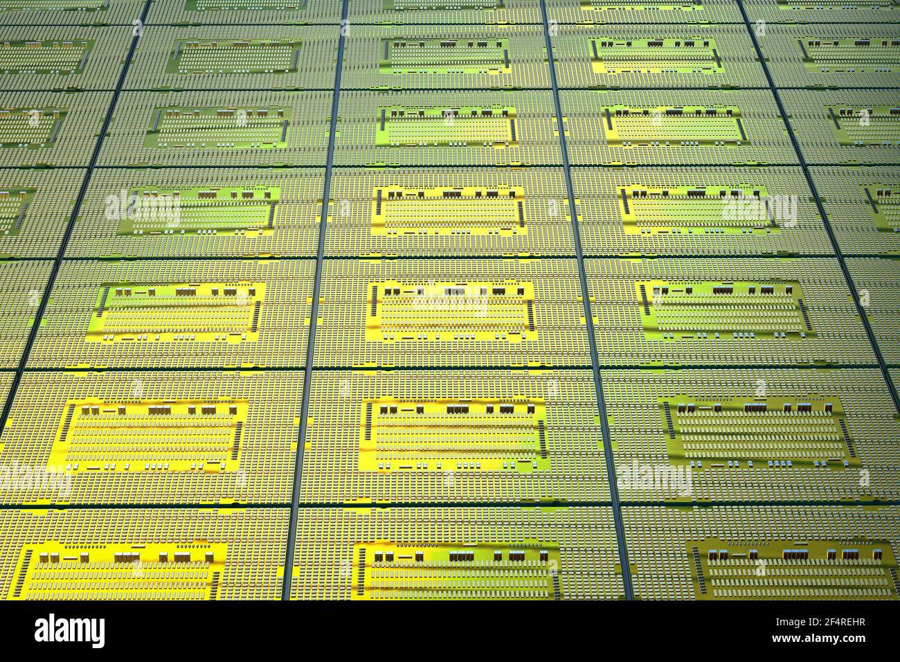 3d rendering chipset for semiconductor manufacturing Stock Photo - Alamy