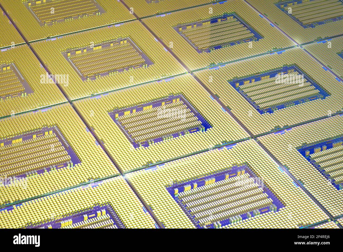 3d rendering chipset for semiconductor manufacturing Stock Photo - Alamy