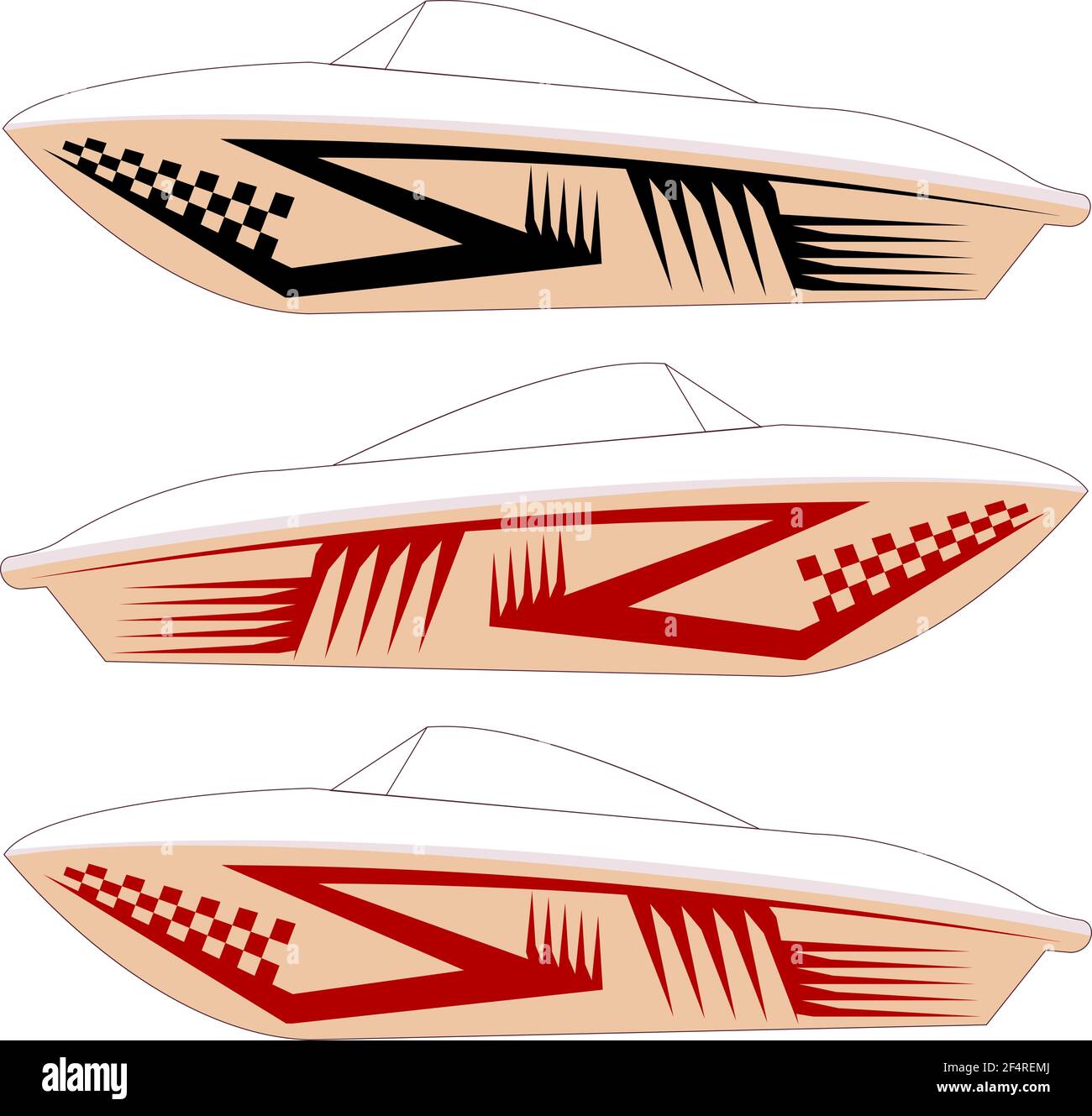 Boat Graphics, Stripe : Vinyl Ready Vector Art Stock Vector Image & Art ...