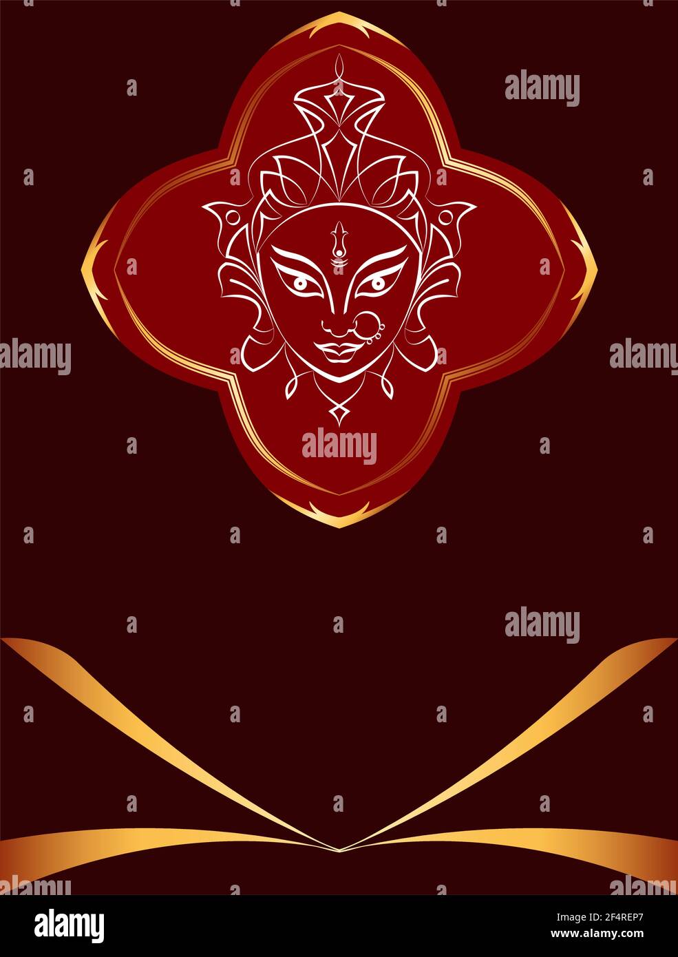 Durga Goddess of Power Vector Illustration Stock Vector Image & Art - Alamy