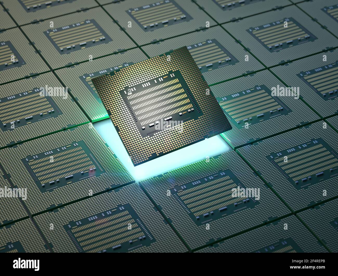 3d rendering chipset for semiconductor manufacturing Stock Photo - Alamy