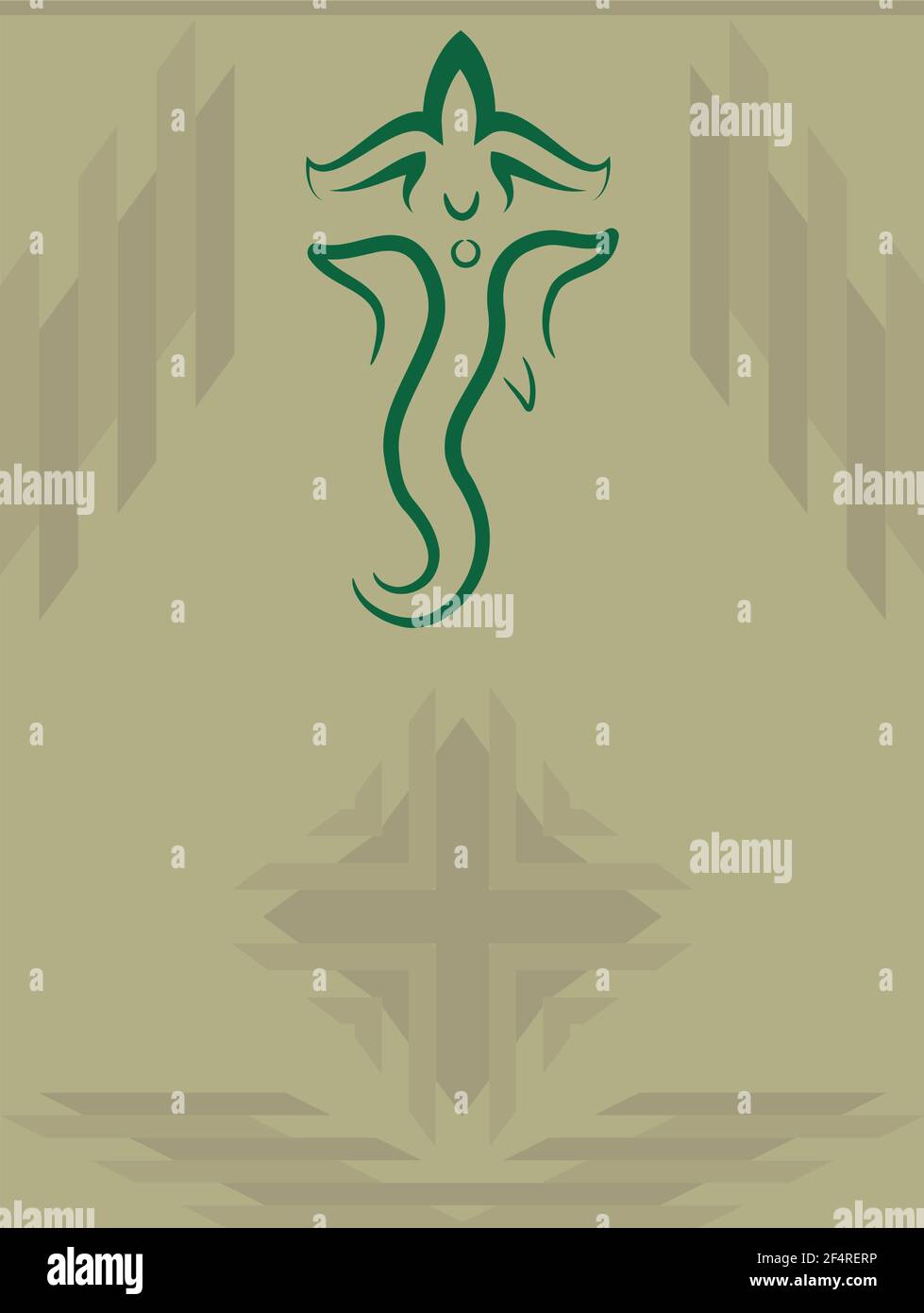 Ganesha The Lord Of Wisdom Vector Illustration Stock Vector Image & Art ...