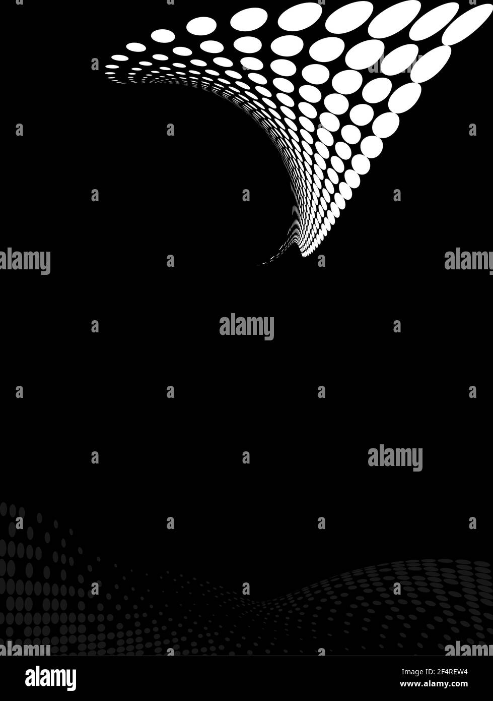 Background Composition, Web Template (Halftone) Vector Illustration ...