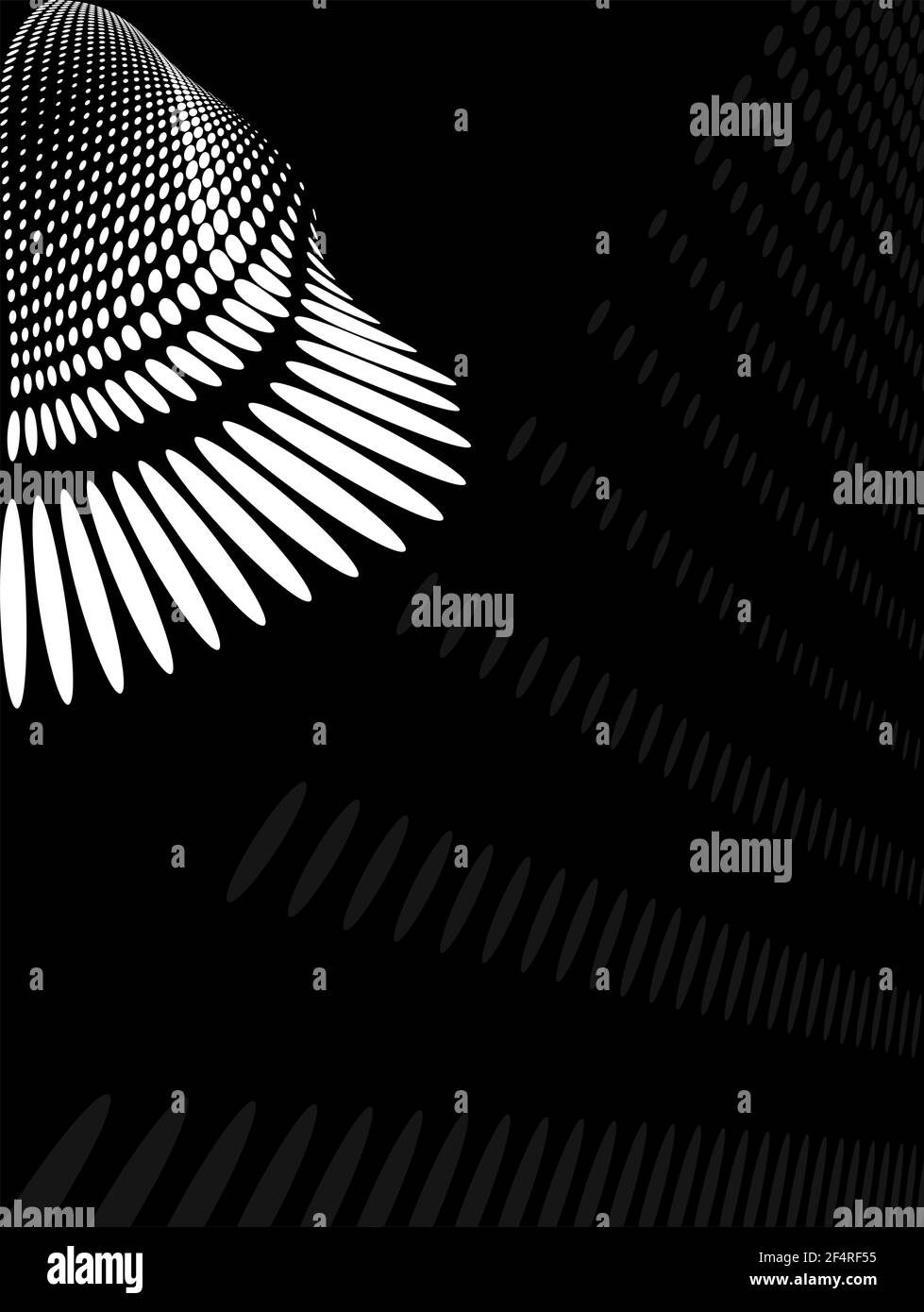 Background Composition, Web Template (Halftone) Vector Illustration ...