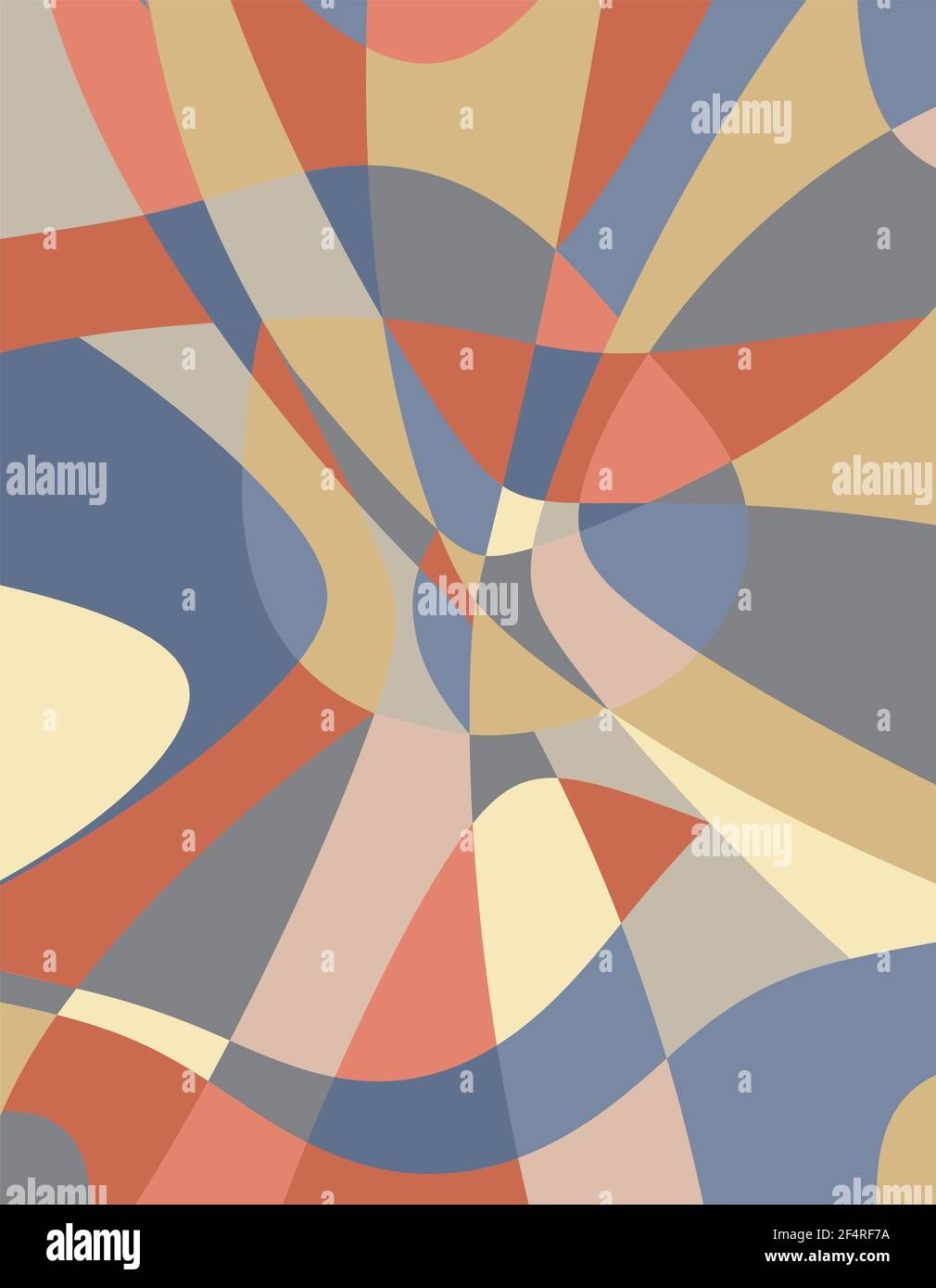 Modern Abstract Painting Wall Art Vector Illustration Stock Vector ...