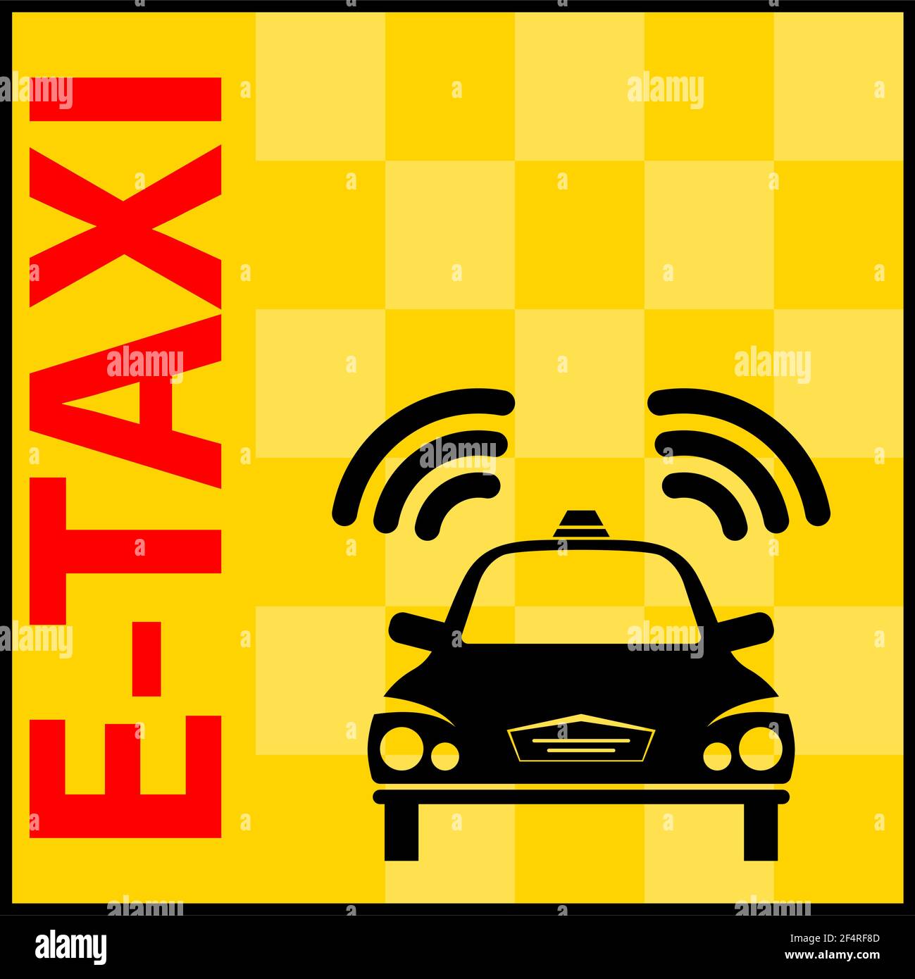 E-Taxi Wi-Fi Icon Symbol Vector Illustration Stock Vector Image & Art ...