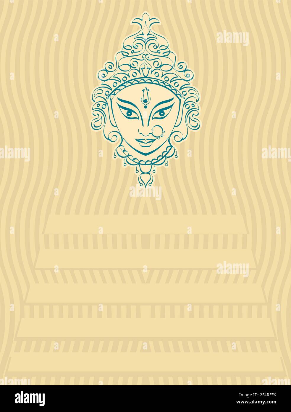 Durga Goddess of Power Vector Illustration Stock Vector Image & Art - Alamy