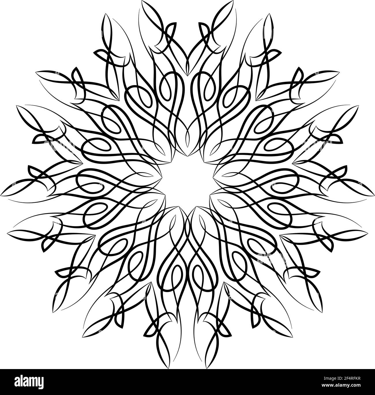 Pinstripe Design Circular Vinyl Ready Vector Illustration Stock Vector ...