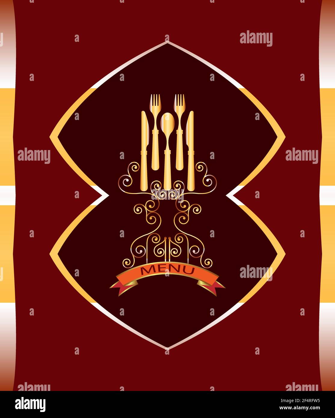 Menu Card Design Template Vector Illustration Stock Vector Image & Art ...