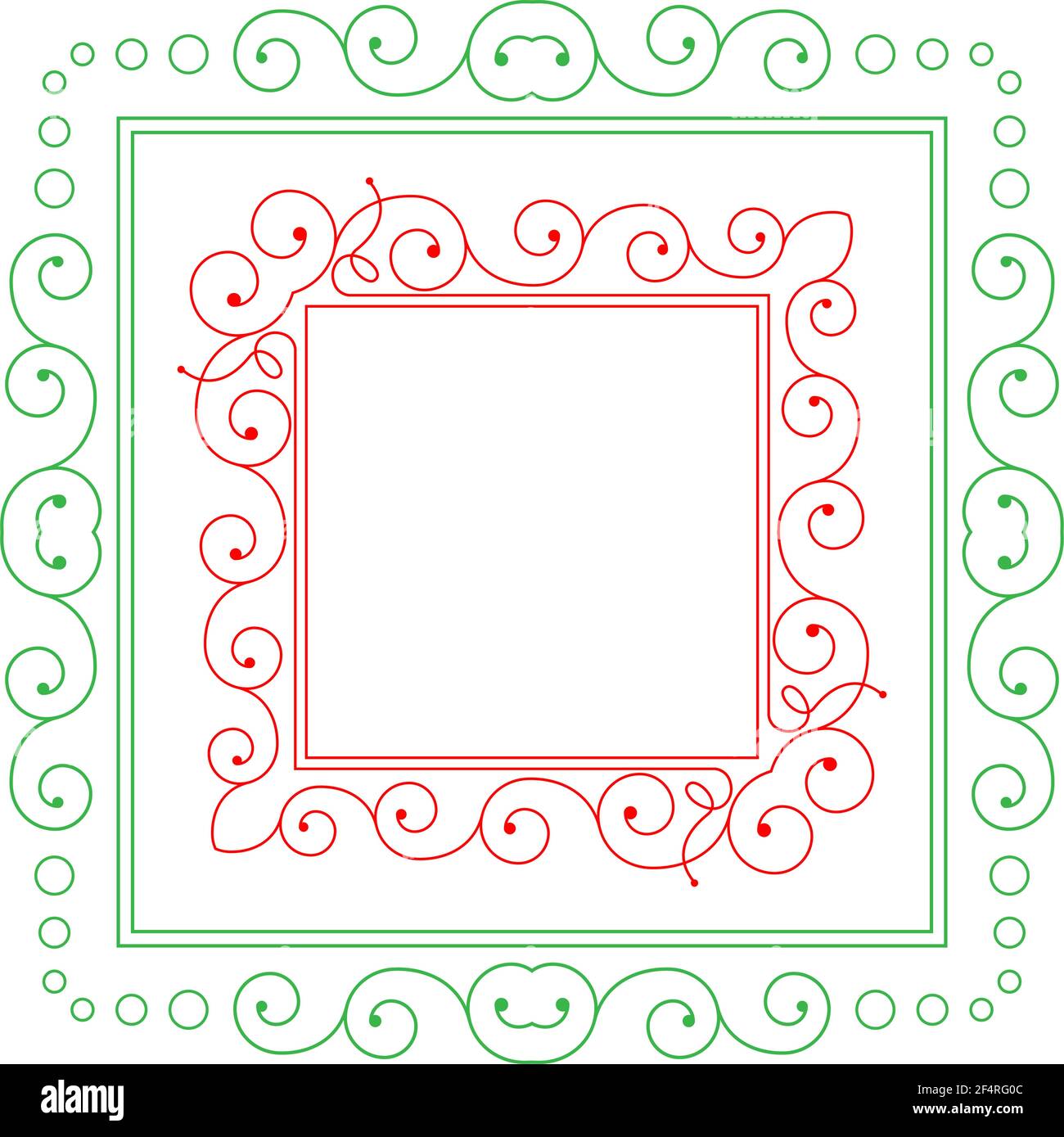 Frame Border Decorative Design Vector Art Illustration Stock Vector ...
