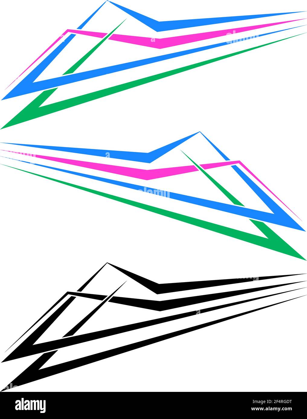 Vehicle Graphics, Stripe : Vinyl Ready Vector Art Stock Vector Image ...