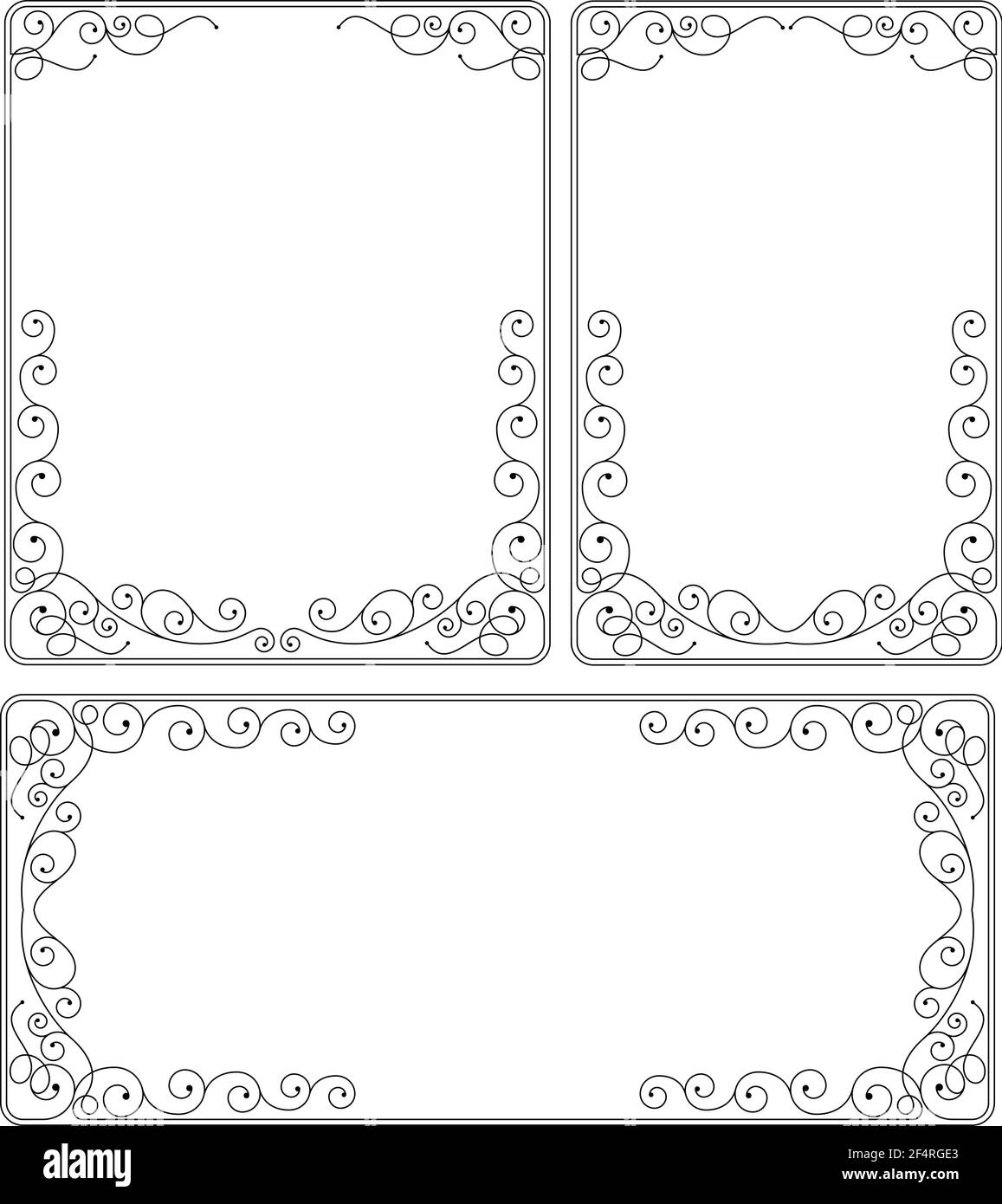Frame Border Decorative Design Vector Art Illustration Stock Vector ...