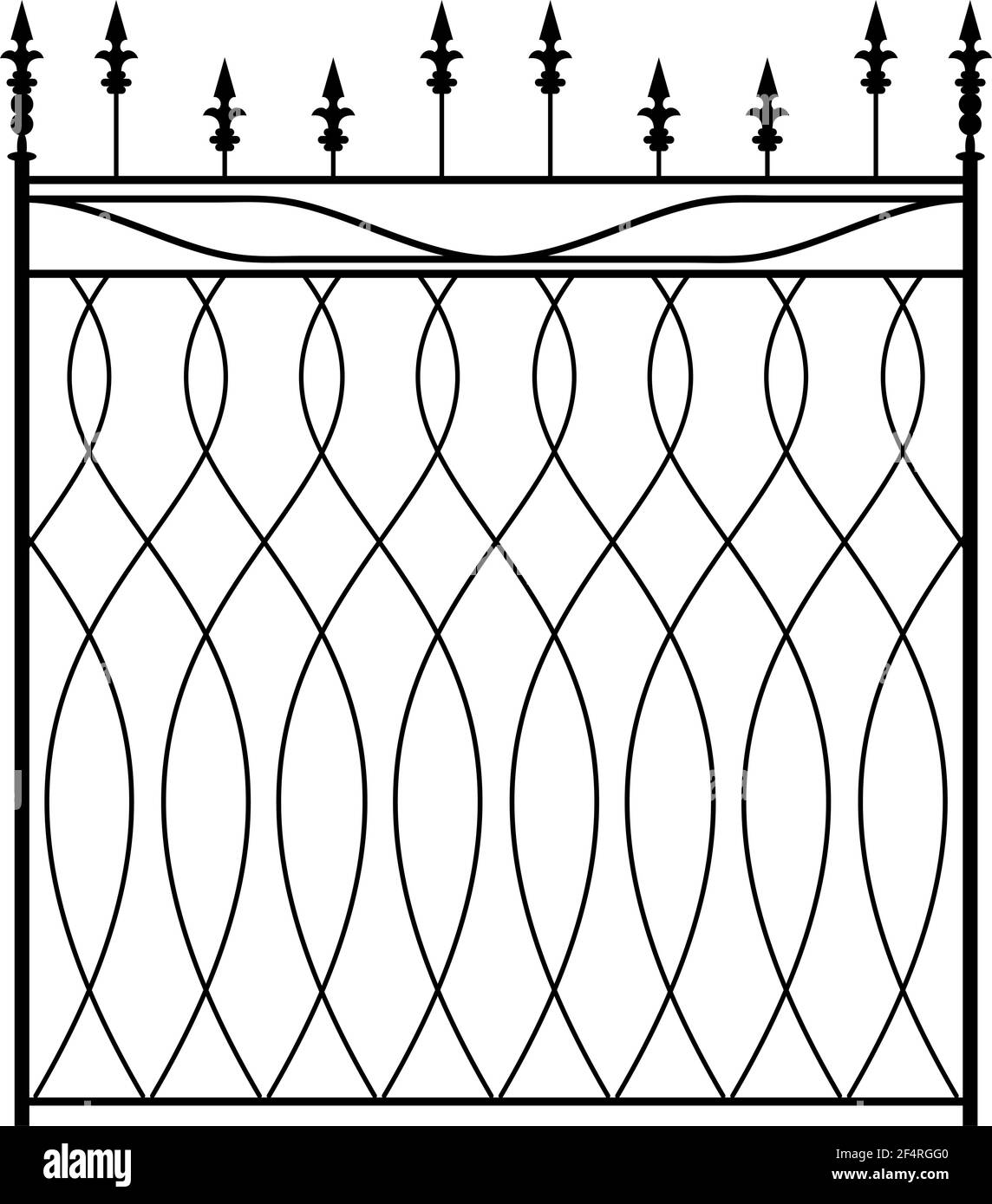 Victorian wrought iron gate Cut Out Stock Images & Pictures - Alamy