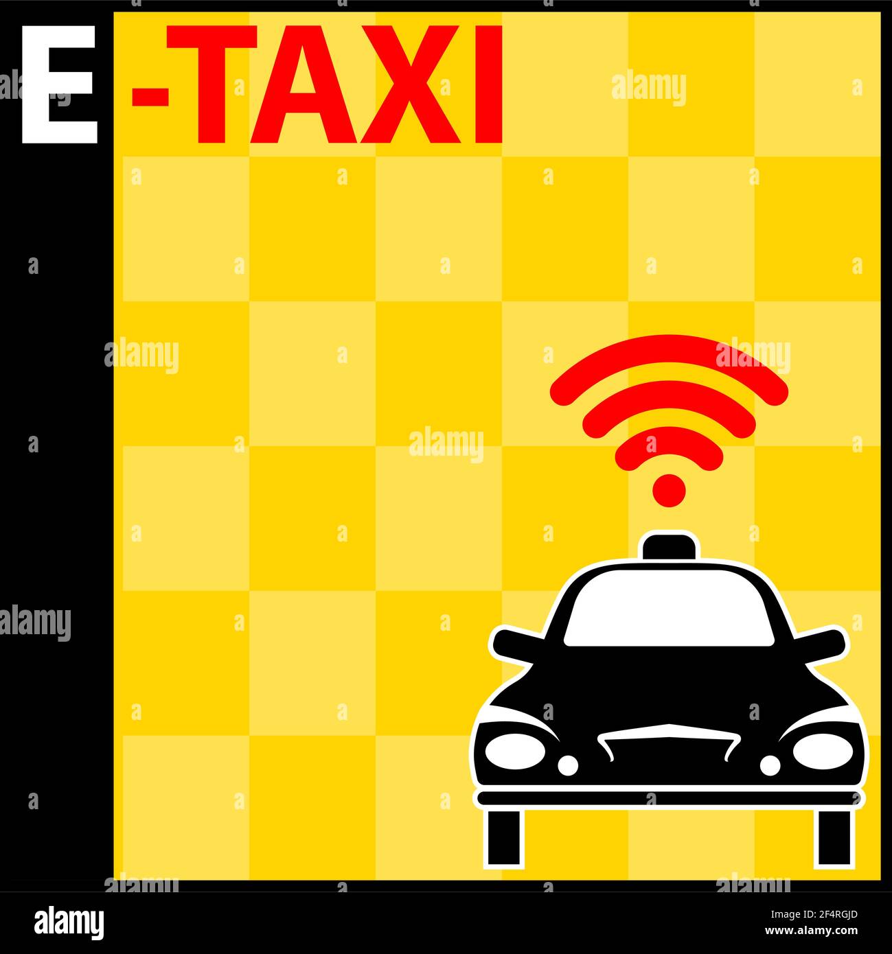 E-Taxi Wi-Fi Icon Symbol Vector Illustration Stock Vector Image & Art ...