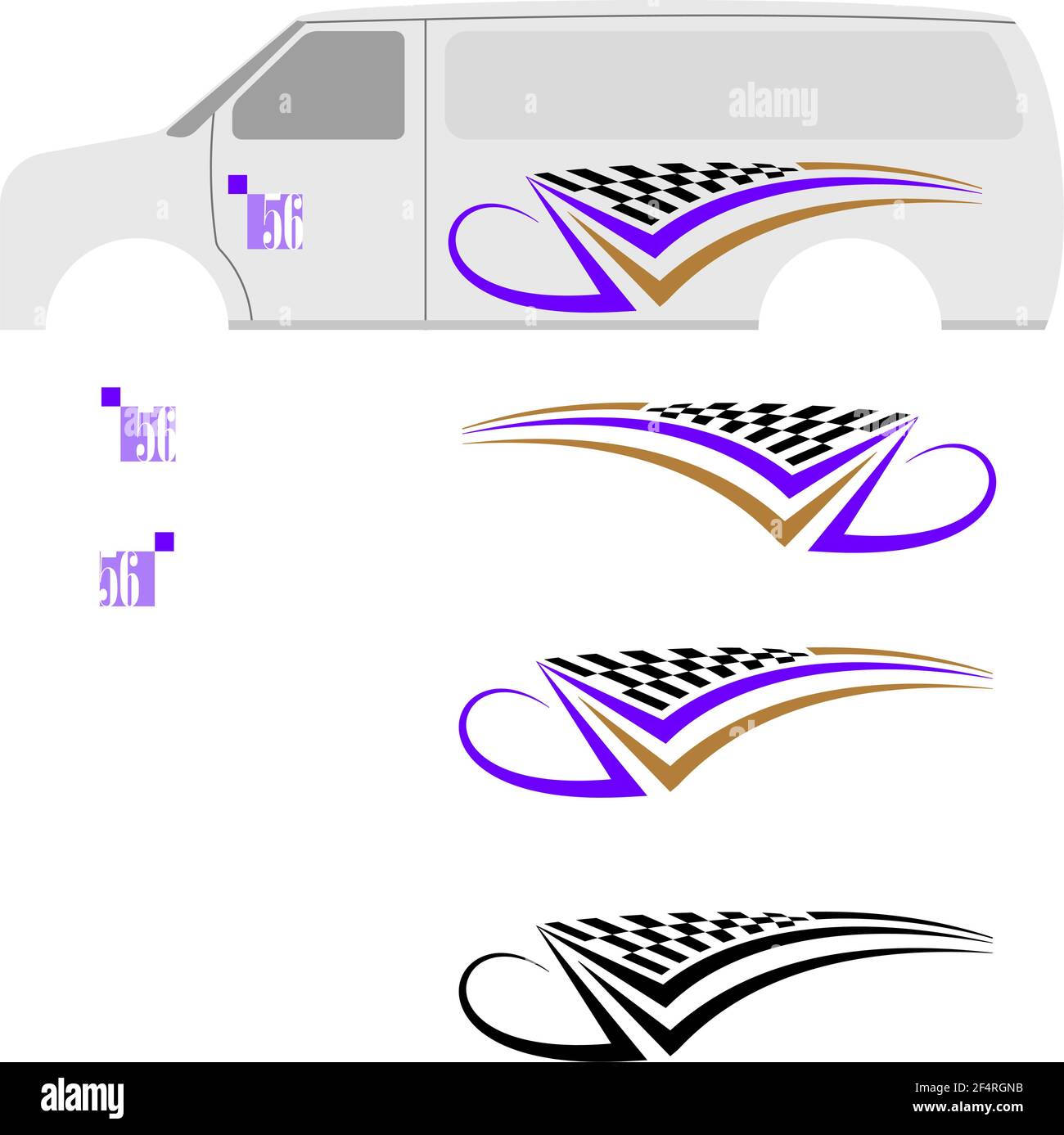 Vehicle Graphics, Stripe : Vinyl Ready Vector Art Stock Vector Image ...