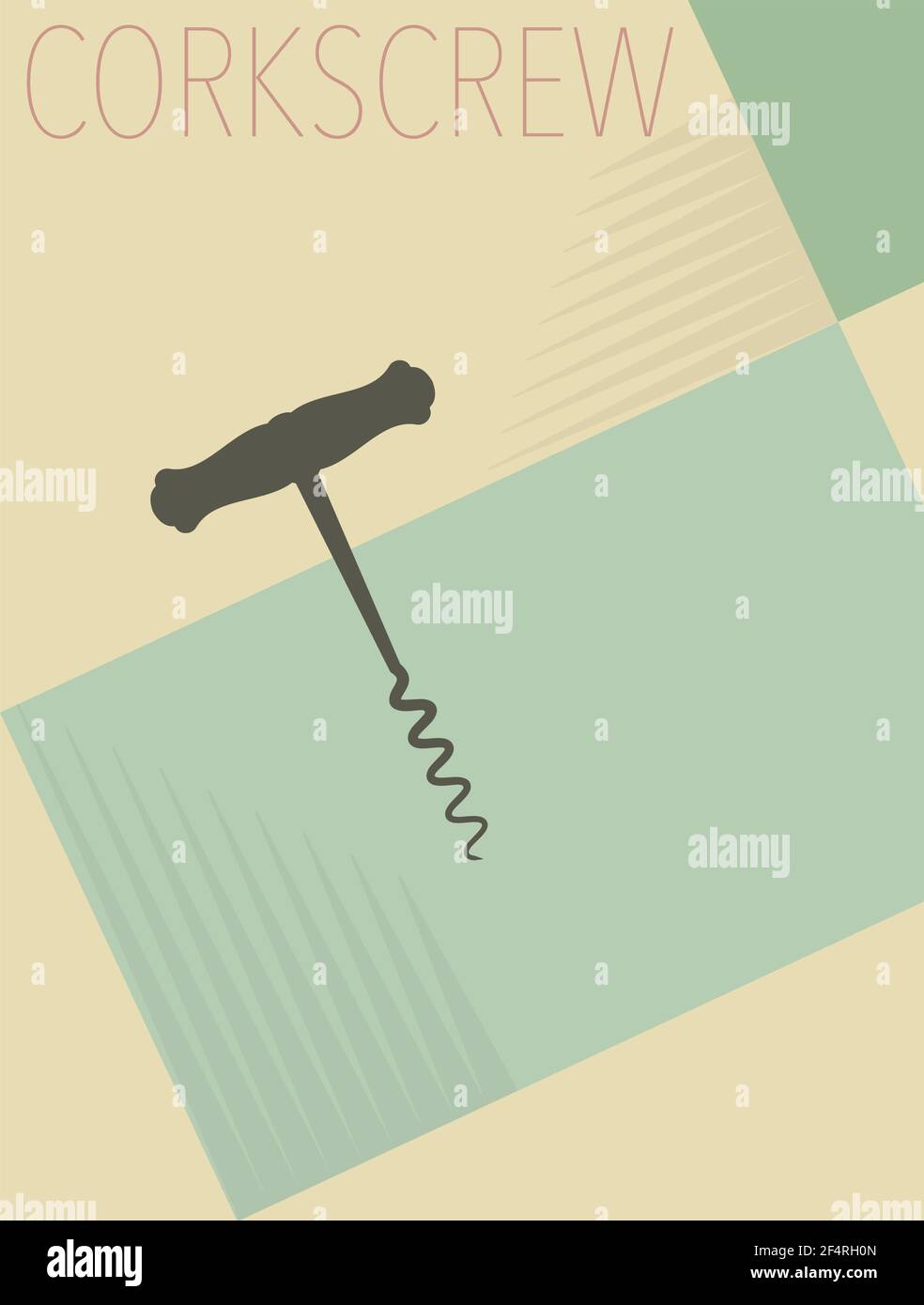 Corkscrew silhouette vector vectors hi-res stock photography and images ...