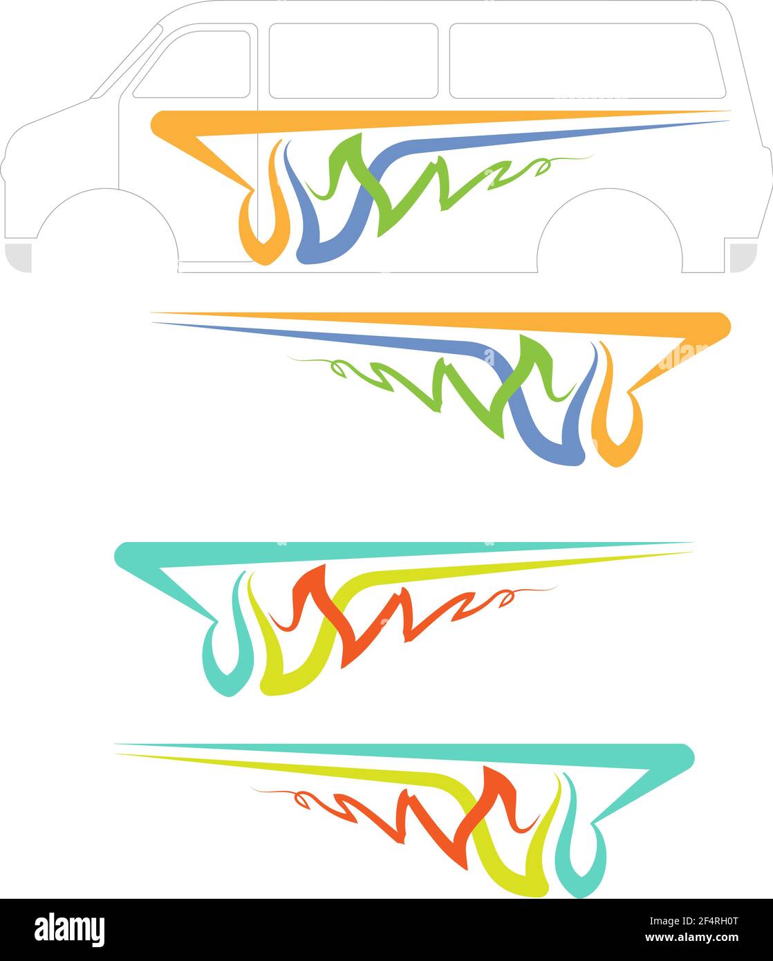 Vehicle Graphics, Stripe : Vinyl Ready Vector Art Stock Vector Image ...