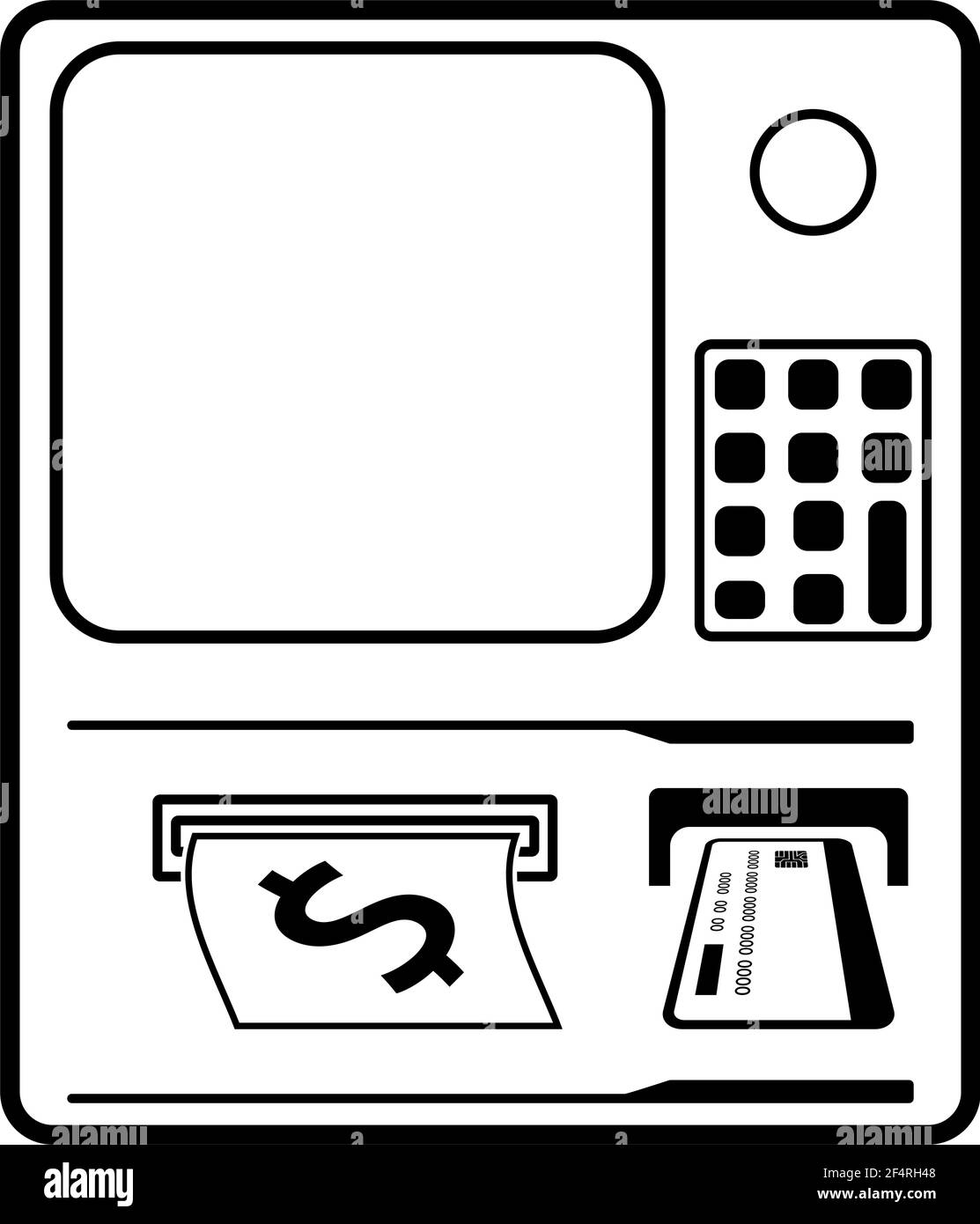 ATM Icon Vector Illustration Stock Vector Image & Art - Alamy
