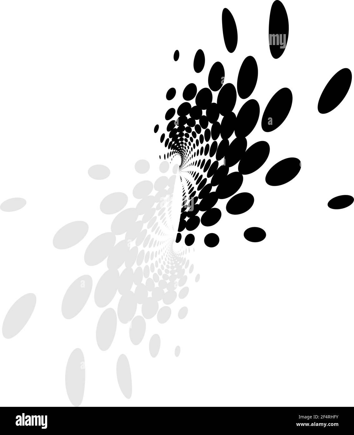 Abstract Halftone Design Vector Art Illustration Stock Vector Image ...