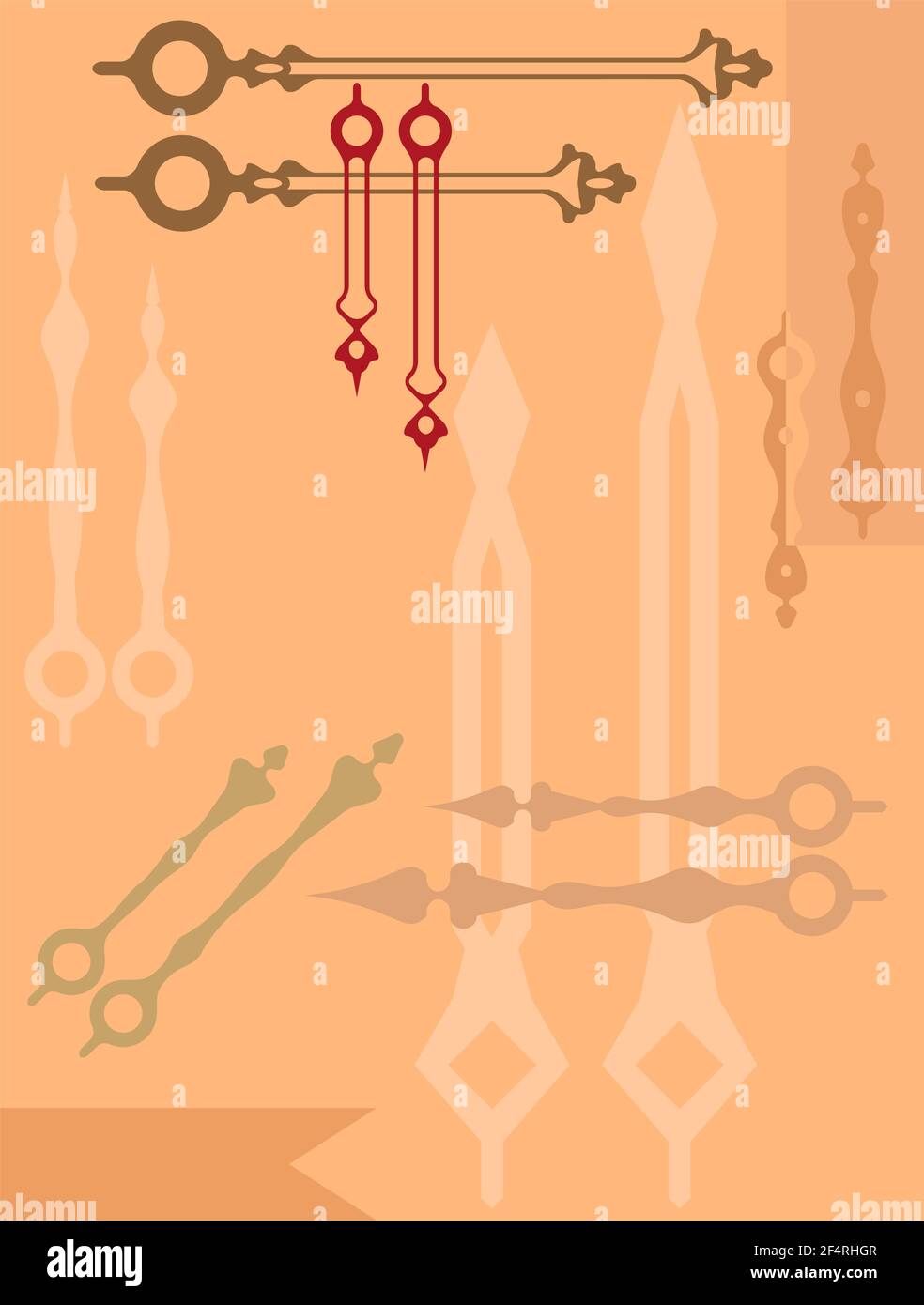 Clock parts Stock Vector Images - Alamy