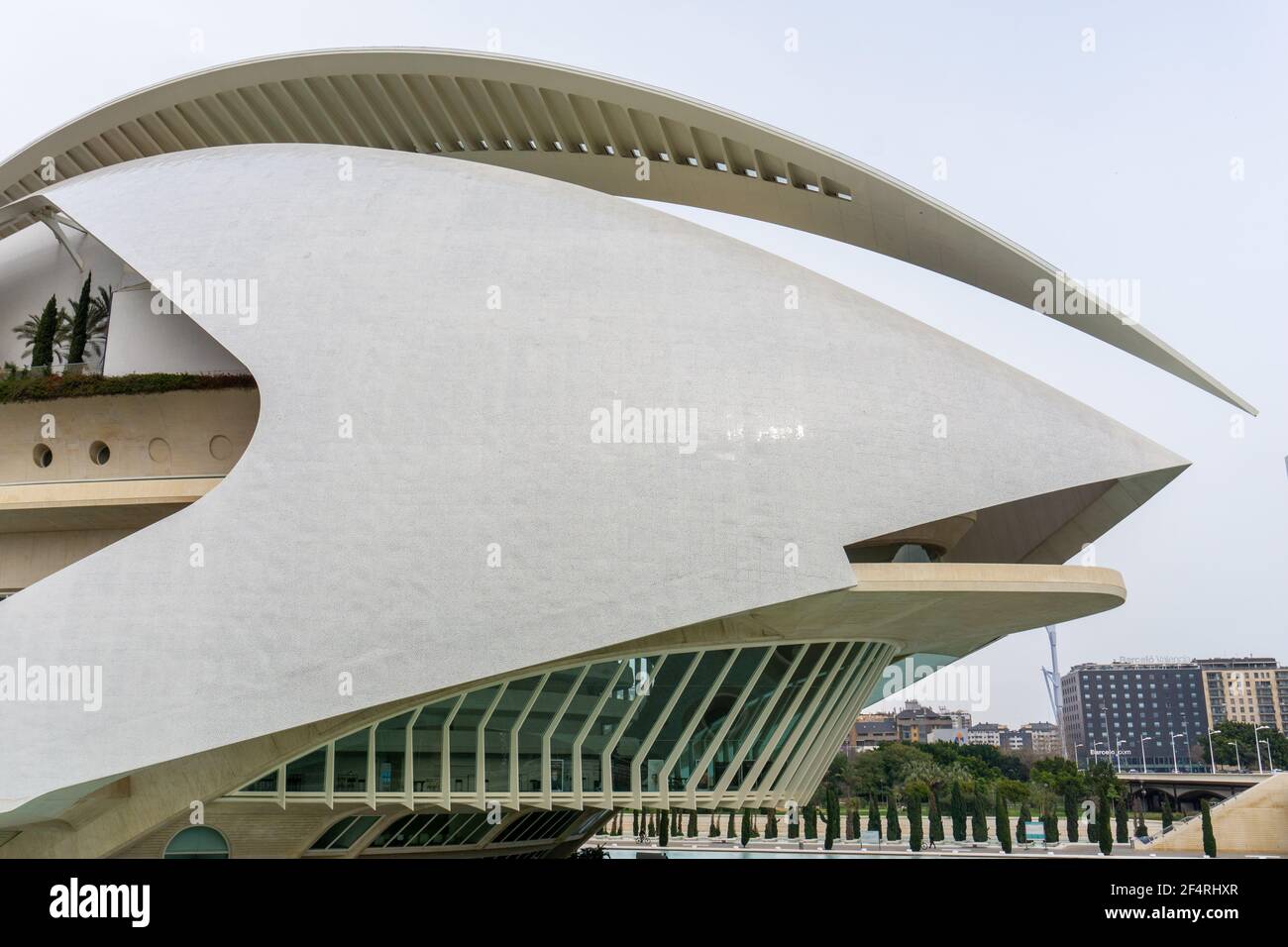 Valencia, Spain - 3 March, 2021: view of the opera house in the City of ...