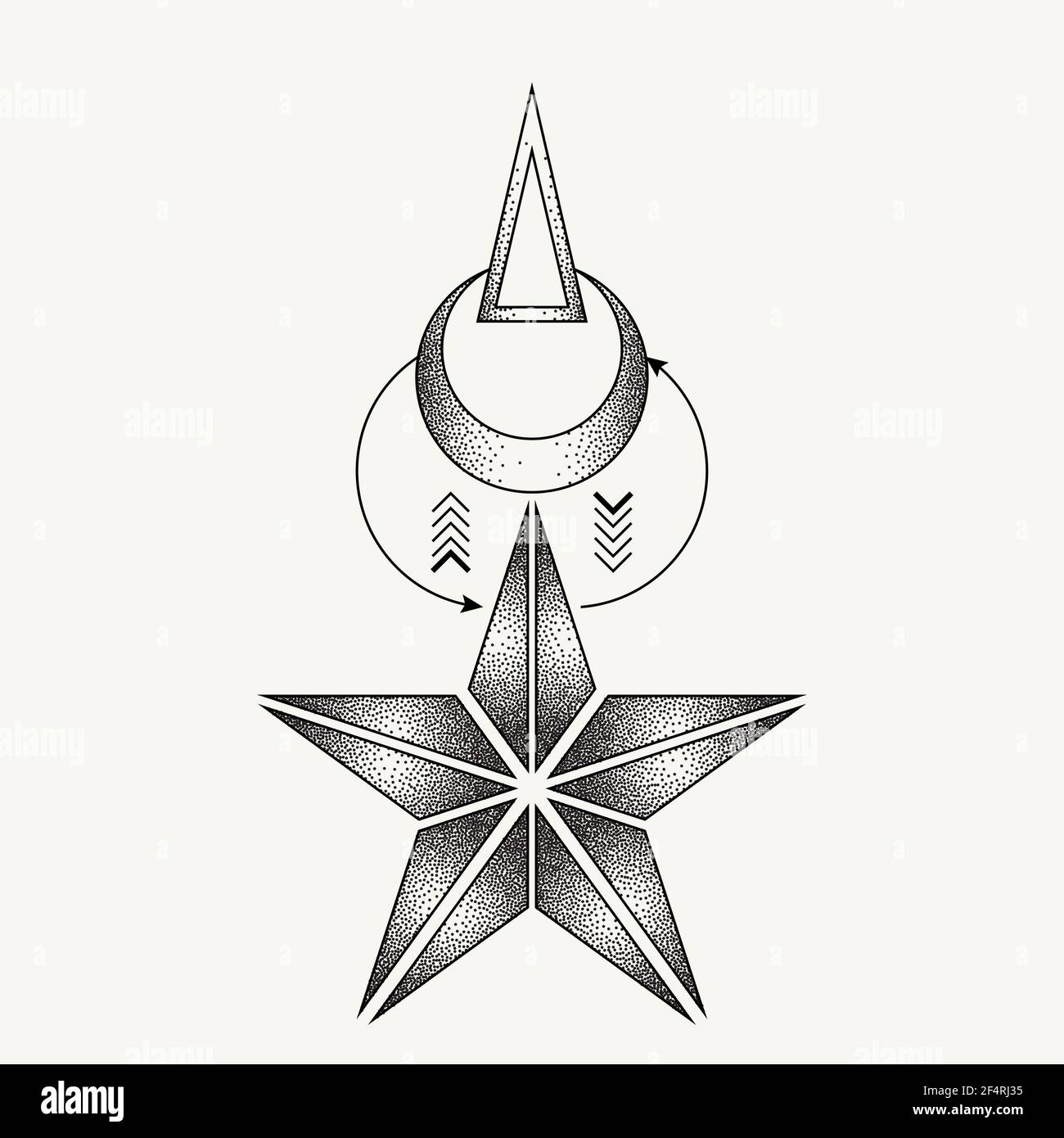 Line Dot Tattoo Vector Art Stock Vector Image & Art - Alamy