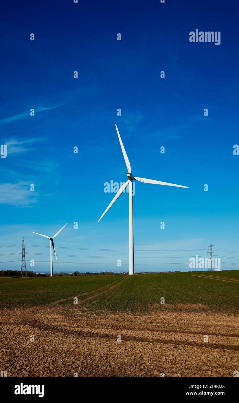 Wind Turbines Seamer. North Yorkshire. U.K.150321 Stock Photo - Alamy