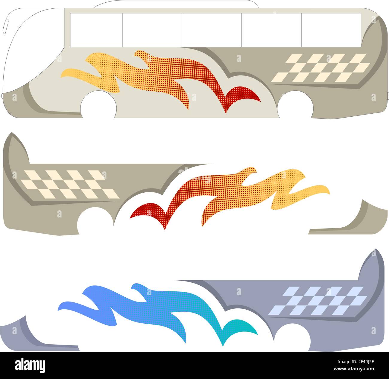 Bus graphics vehicle graphics strips Stock Vector Image & Art - Alamy