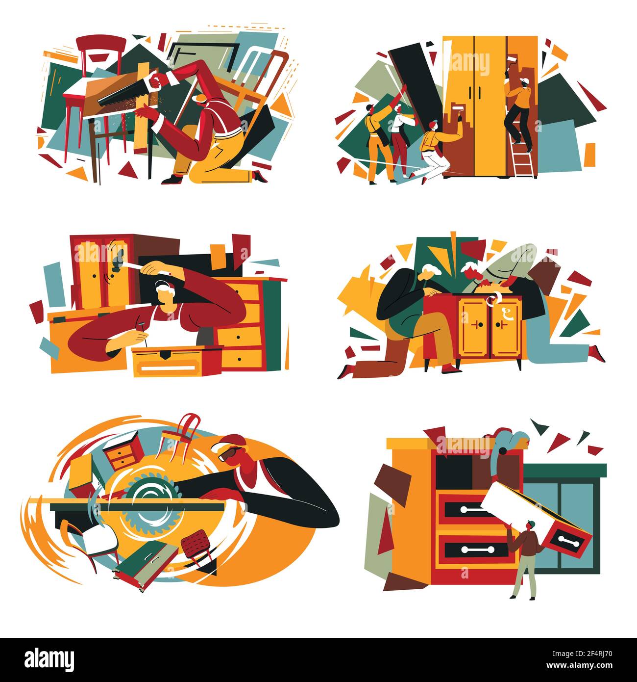 Furniture production industry equipment Stock Vector Images - Alamy