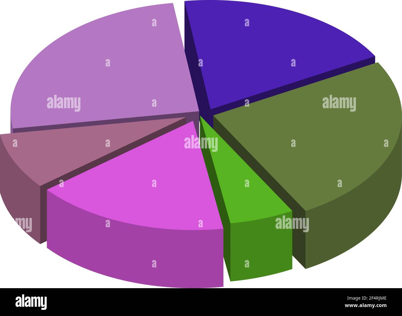 3d pie chart vector vectors hi-res stock photography and images - Alamy