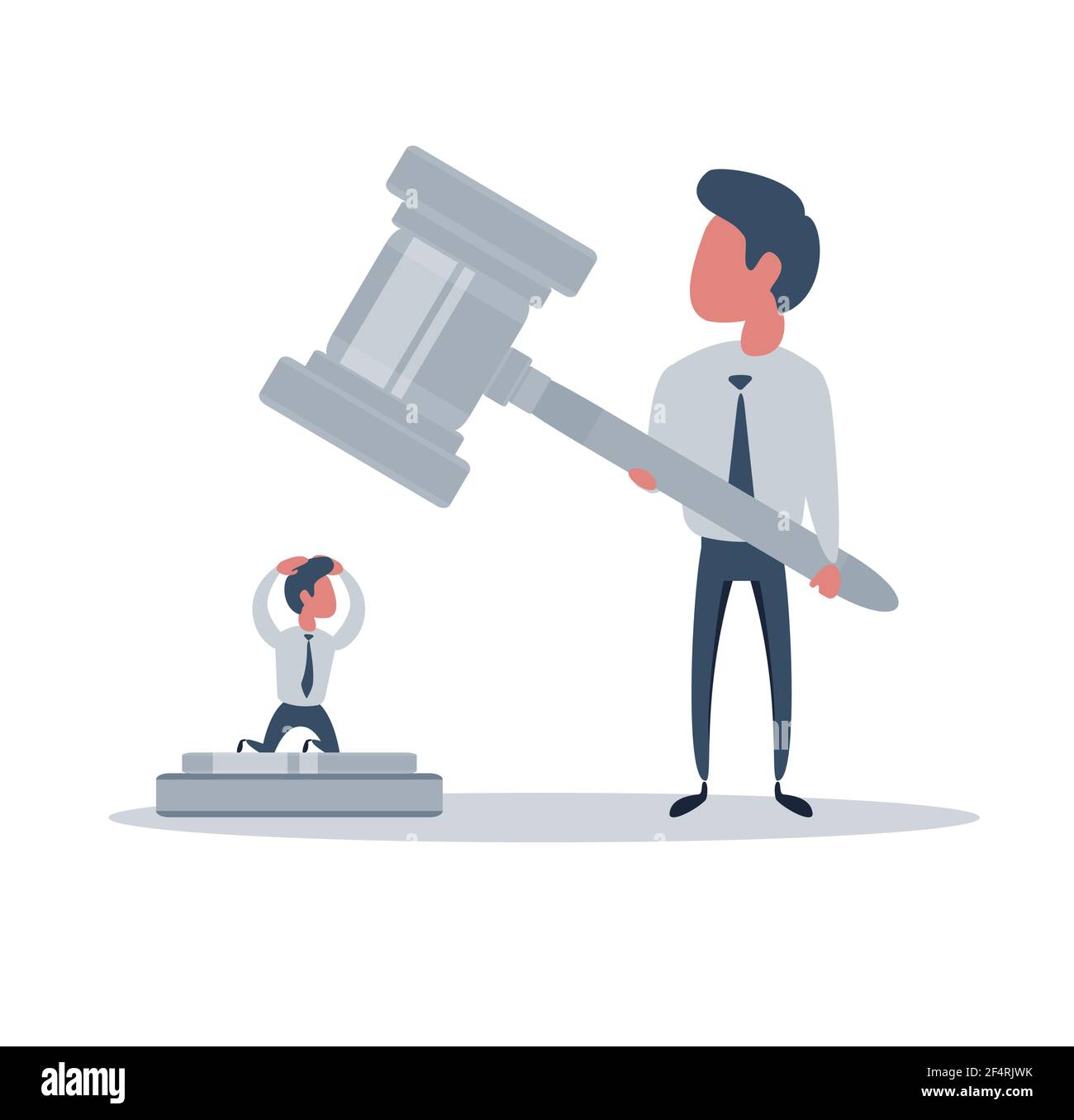 Accused in court Stock Vector Images - Alamy