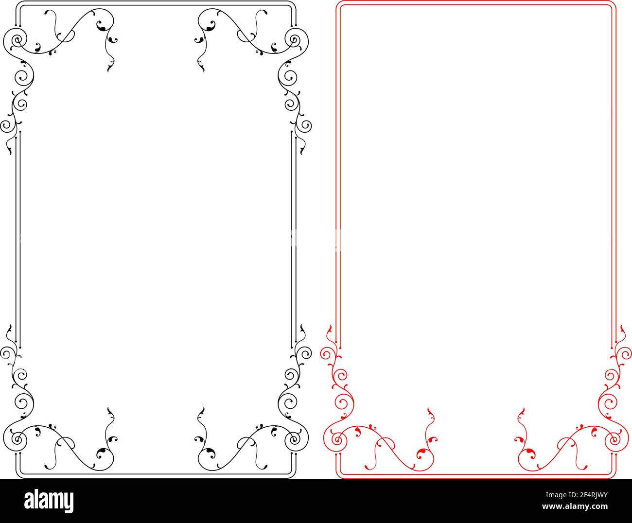 Frame Border Decorative Design Vector Art Illustration Stock Vector ...