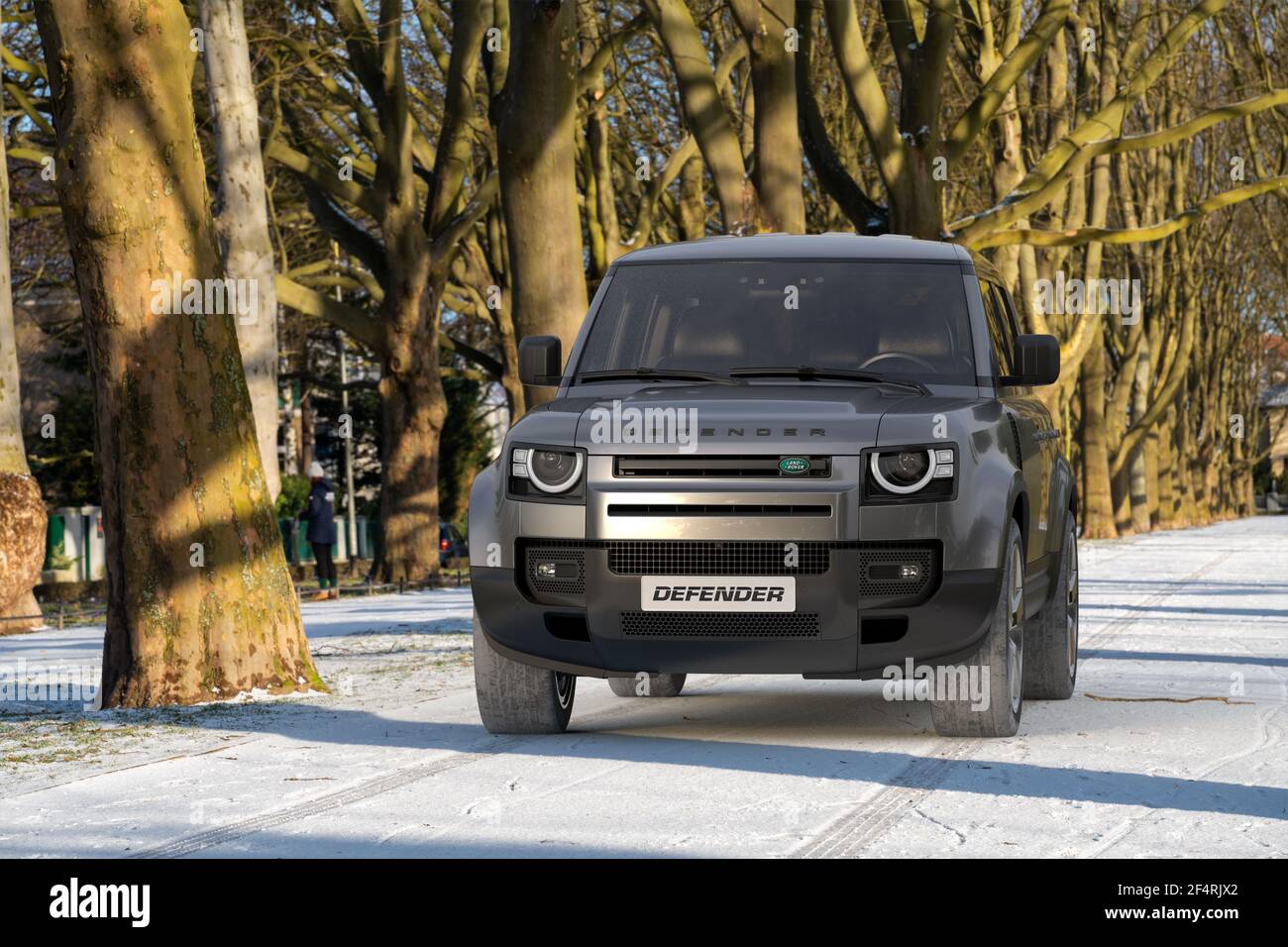 Land Rover Defender - Off Road 4x4 Stock Photo - Alamy