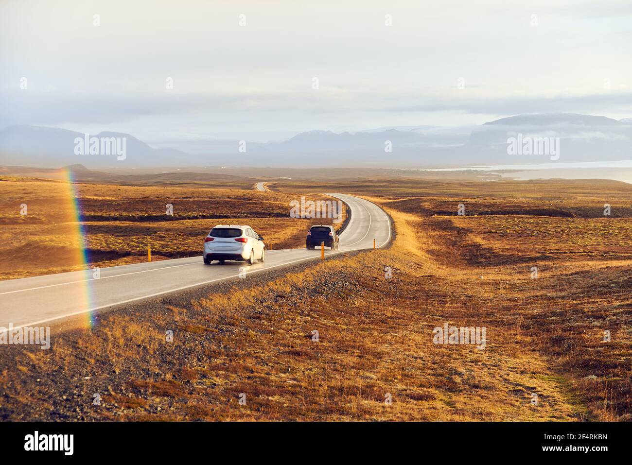 Asphalt road in iceland hi-res stock photography and images - Alamy