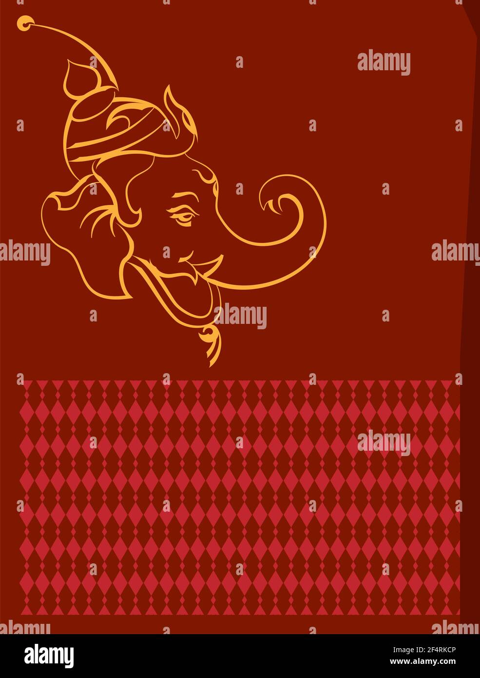 Ganesha The Lord Of Wisdom Vector Illustration Stock Vector Image & Art ...