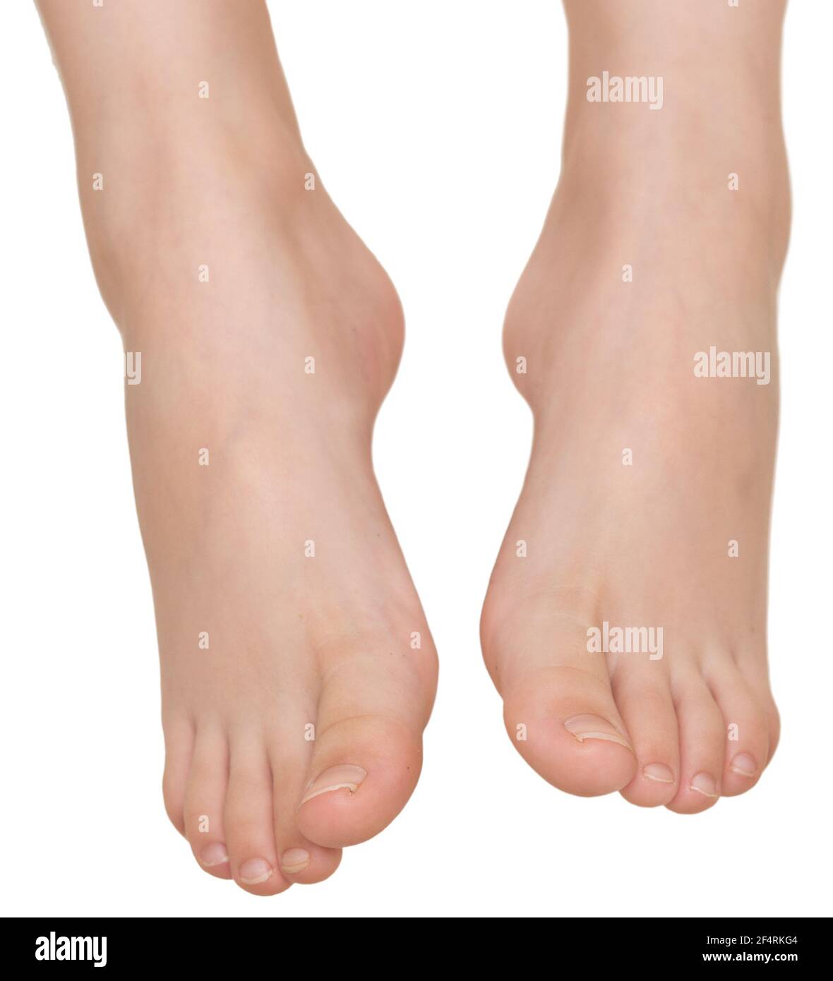 Child feet isolated on white background Stock Photo - Alamy