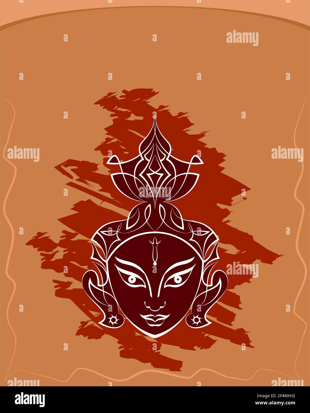 Durga Goddess of Power Vector Illustration Stock Vector Image & Art - Alamy