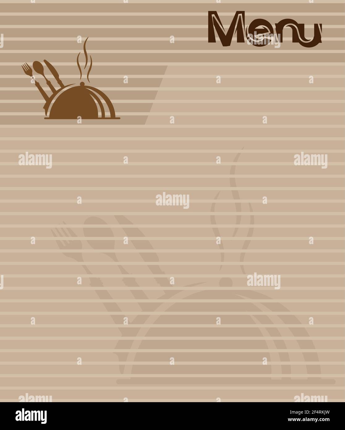 Menu Card Design Template Vector Illustration Stock Vector Image & Art ...