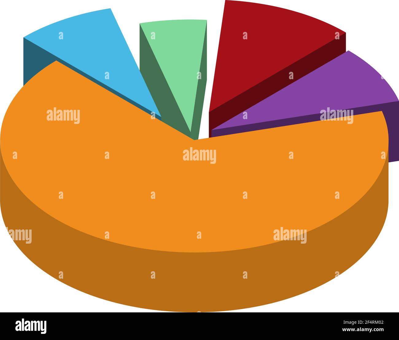 3d pie chart vector vectors hi-res stock photography and images - Alamy