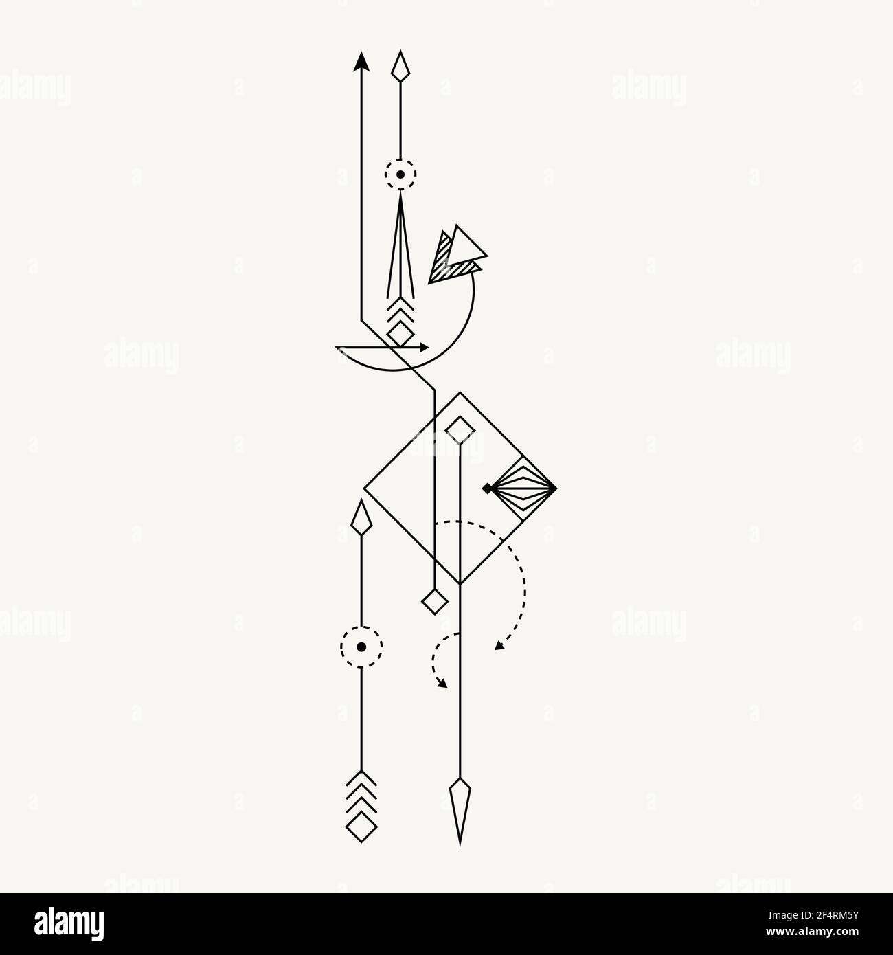 Line Dot Tattoo Vector Art Stock Vector Image & Art - Alamy