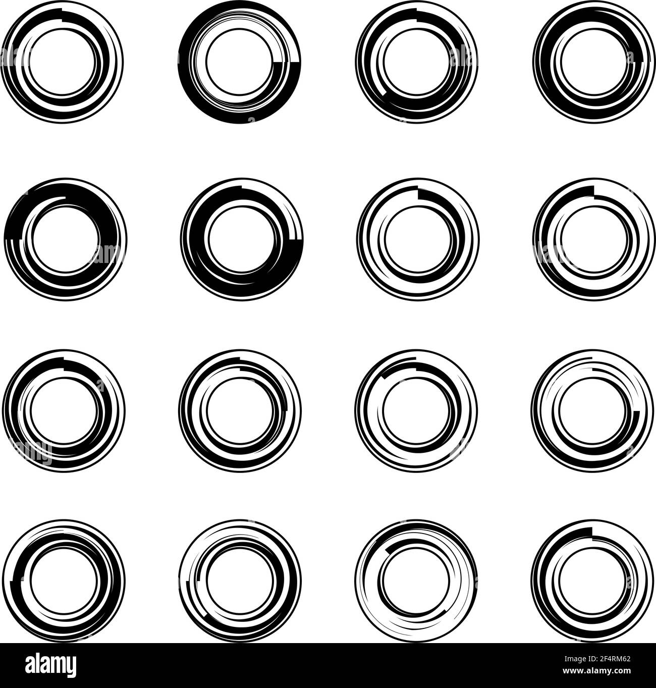 Circle Stylized Abstract Shape Vector Art Illustration Stock Vector ...