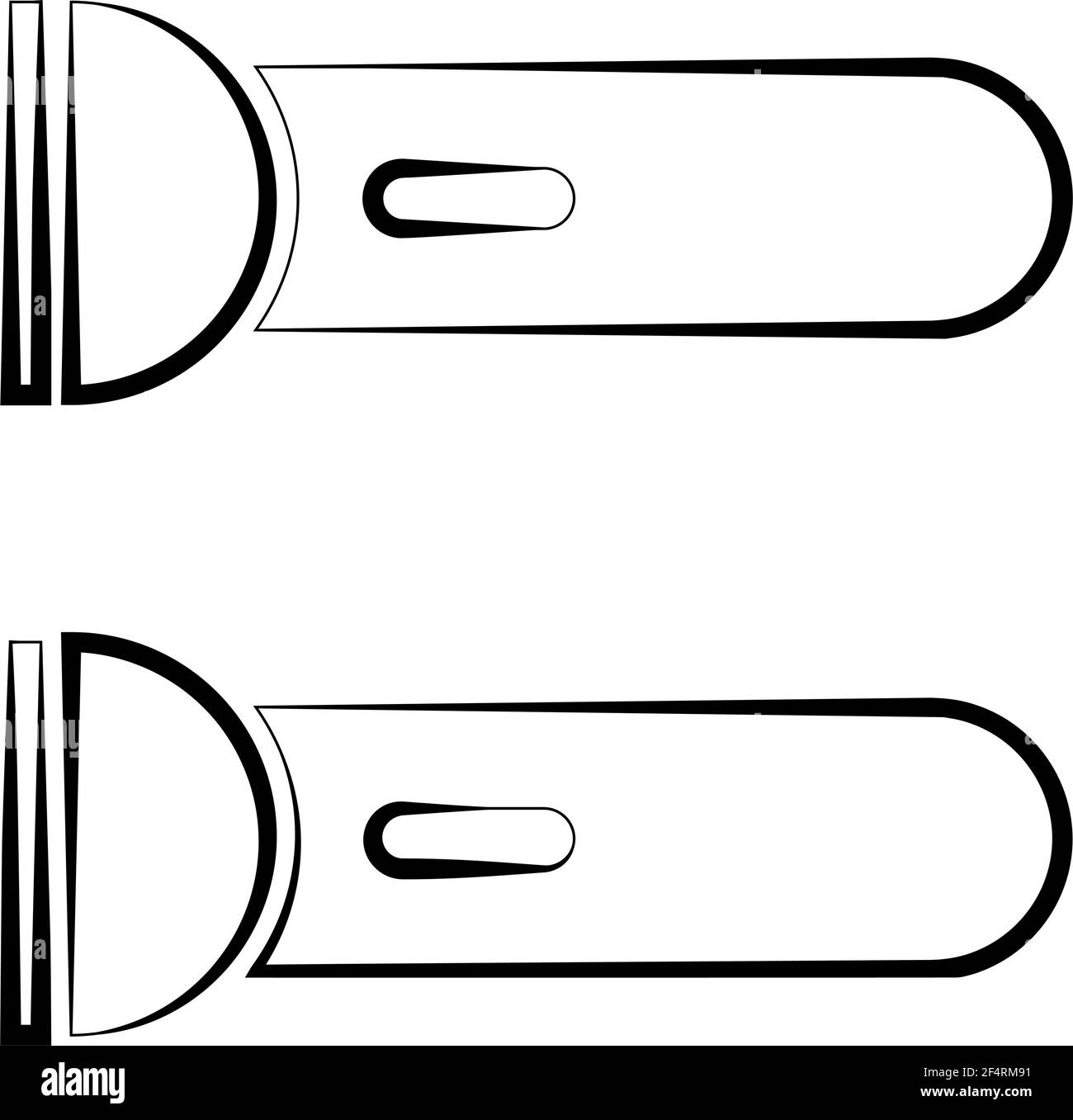 Flashlight Icon Calligraphic, Flash Light Isolated Icon Vector Art ...